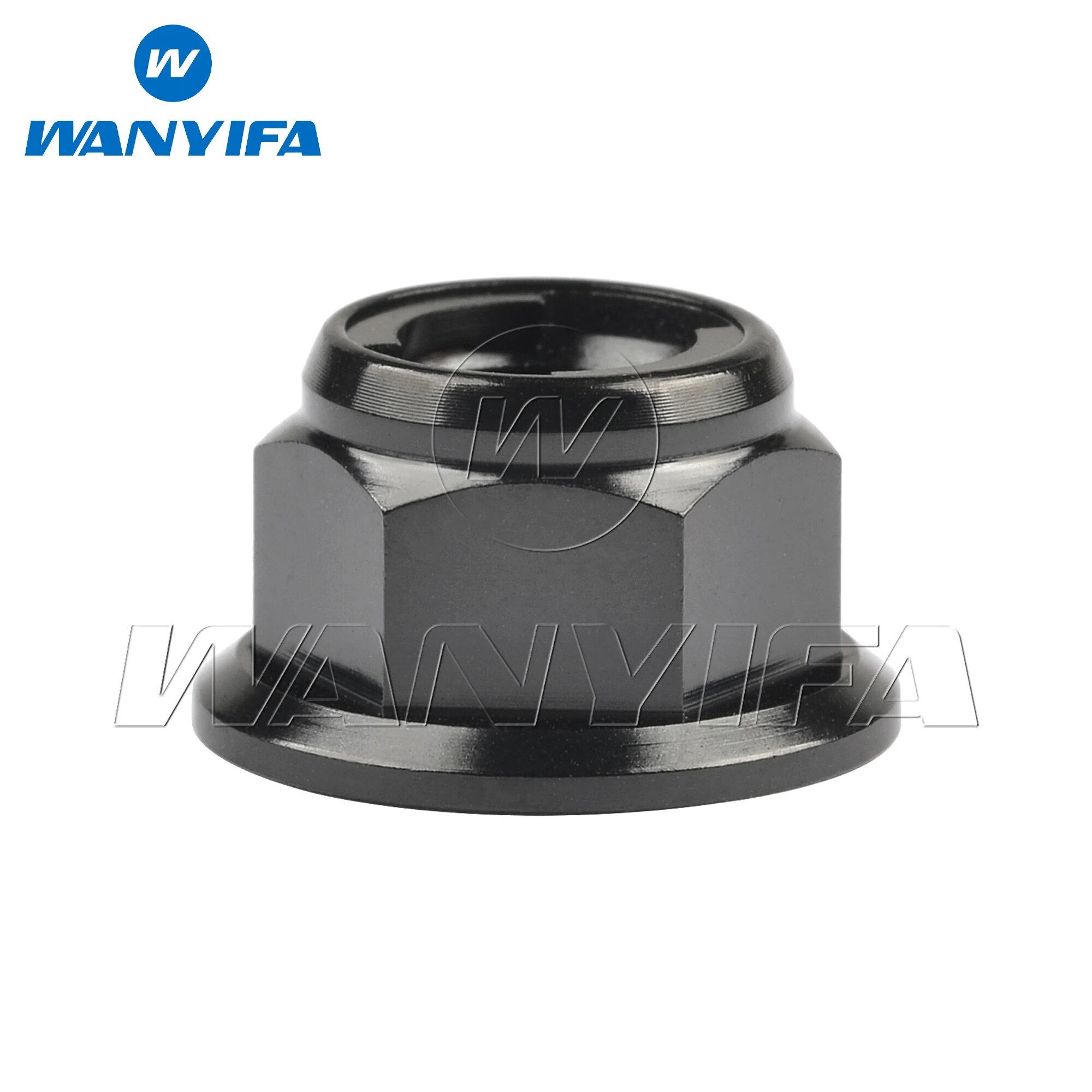 Wanyifa Титановые гайки M6 M8 M10 M12 M10 Pitch 1.25mm, Black