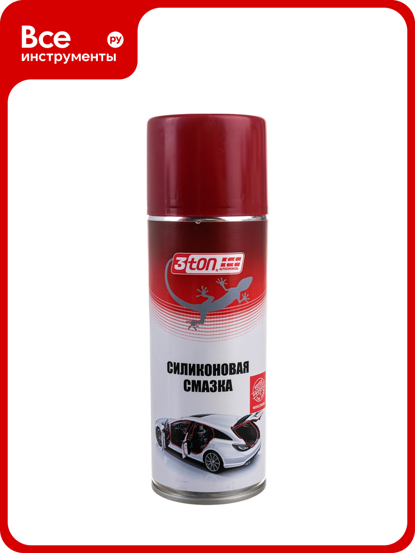 Силиконовая смазка 3ton ТС-525 аэрозоль, резиновый, универсальная для резины и пластика, стойкая к высоким температурам