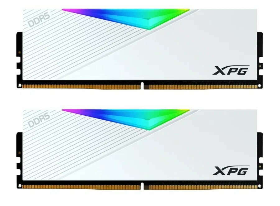 Память DDR5 32GB 6400MHz A-Data AX5U6400C3232G-DCLARWH XPG Lancer RGB RTL Gaming PC5-51200 CL32 DIMM
