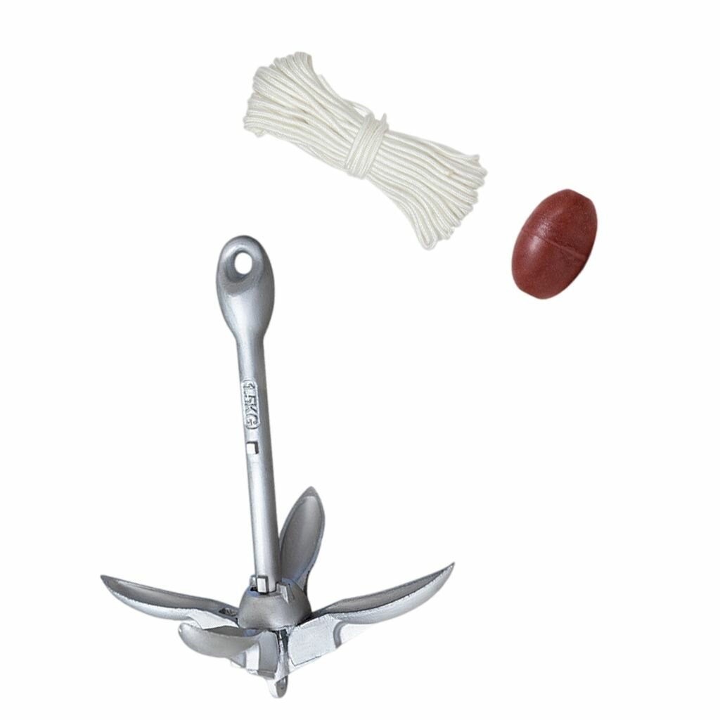 Якоря для лодок, складная крюка каяка с буксировочным тросом длиной 65,61 фута-1,5 кг