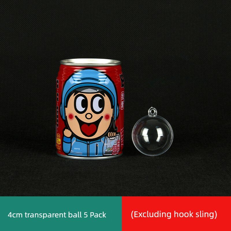 Прозрачный акриловый шар, диаметр 4 см, упаковка 5 шт. для праздничного декора, маленькие прозрачные украшения