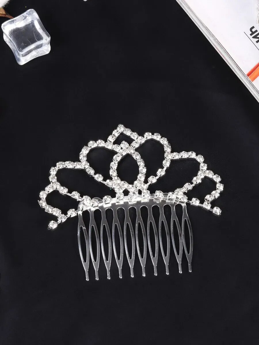 Диадема для волос Медея грация, 9х7 см, серебро