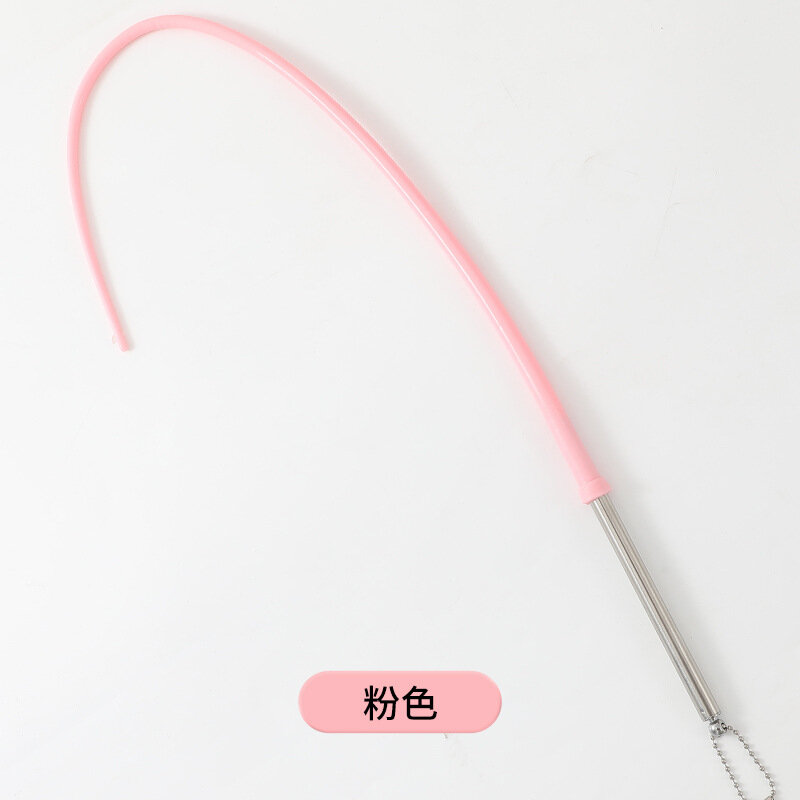 Дразнилка для кошек с хвостиком мышки, выдвижной длинной ручкой, эластичная имитация мыши для игр, устойчивая к укусам