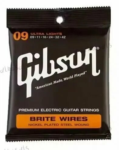 Струны GIBSON SEG-700UL BRITE WIRES, 9-42 для электрогитары