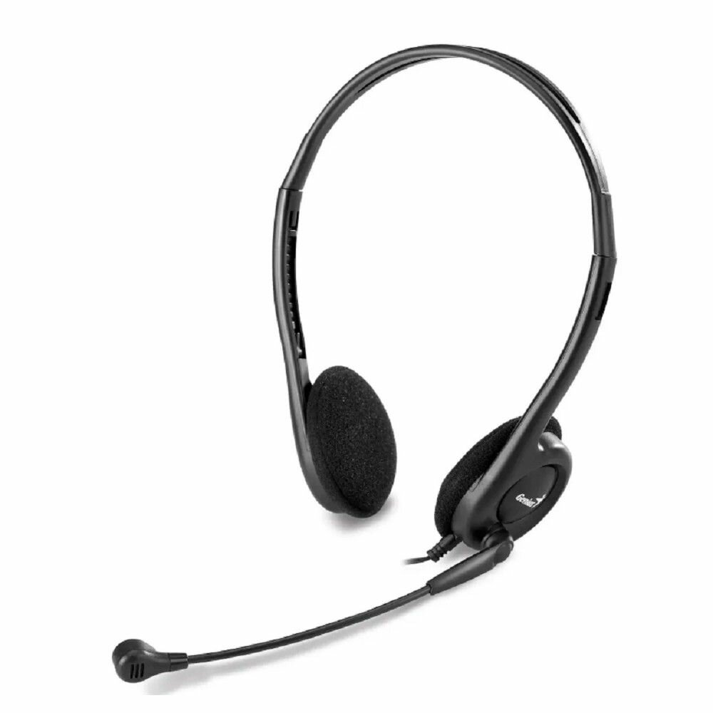 Genius Наушники HS - 200C + Single Jack Cable Jack 3.5mm, кабель 1,5м 31710151104