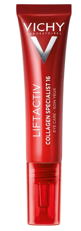 Vichy LiftActiv Collagen Specialist Антивозрастной крем для кожи вокруг глаз против морщин, с пептидами и витамином С, 15 мл