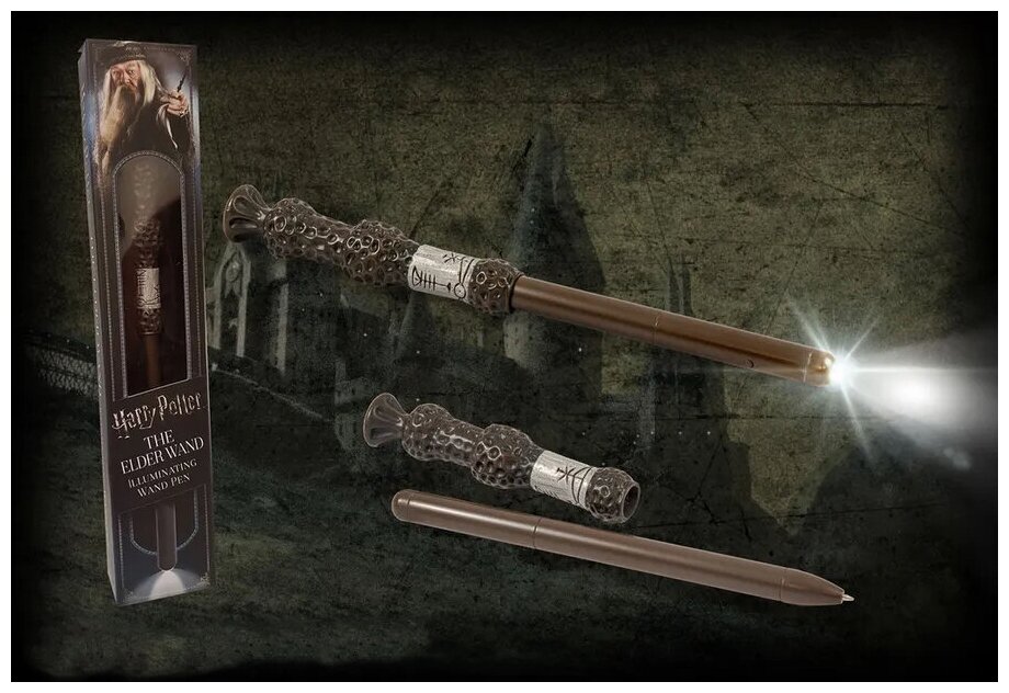 Волшебная палочка ручка Дамблдора Бузинная с подсветкой Гарри Поттер