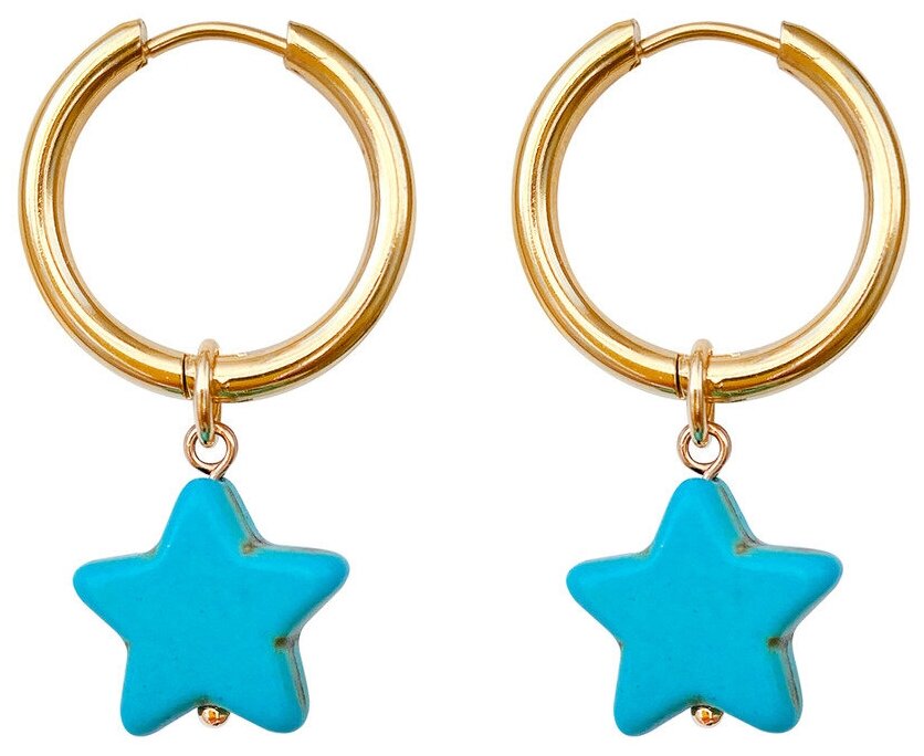 Серьги с подвесками, конго Strekoza Collection, говлит