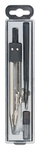 3 шт. Готовальня 4 предмета, пластиковый пенал, GLOBUS, НЧ4-30-30