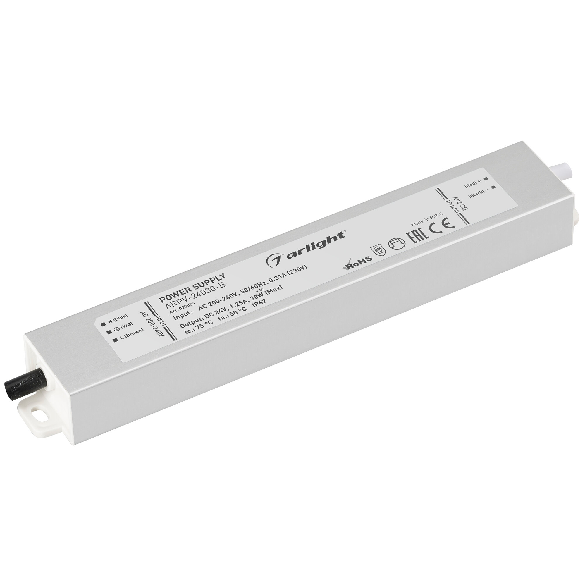 Источник напряжения Arlight Блок питания ARPV-24030B (24V, 1.25A, 30W)