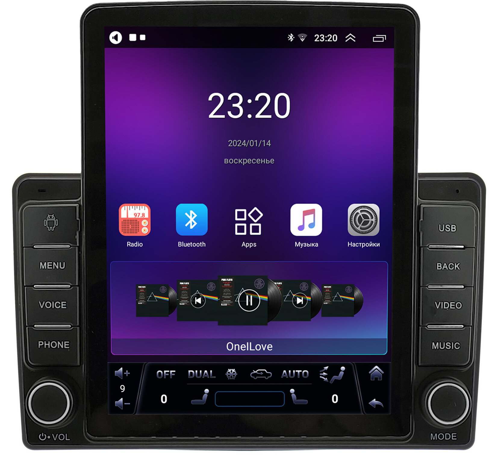 Штатная магнитола Kia Sorento 2 2012-2021 Canbox GTR095-9145 на Android 10 (QLed, 4/64, DSP, CarPlay)