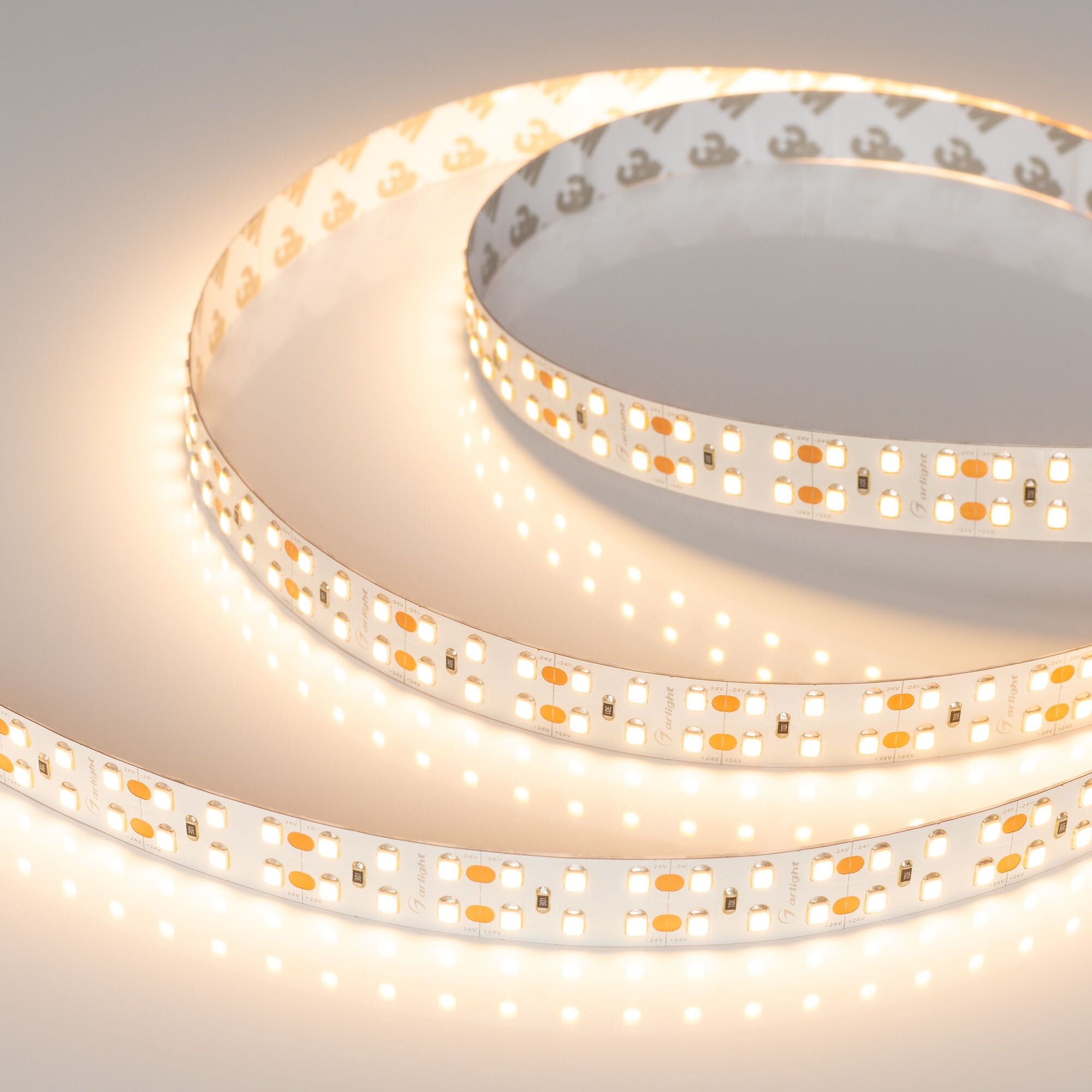 Светодиодная Лента RT-A240-15mm 24V Warm2700 (19.2 W/m, IP20, 2835, 5m) (Arlight, 19.2 Вт/м, IP20) 008770(2)