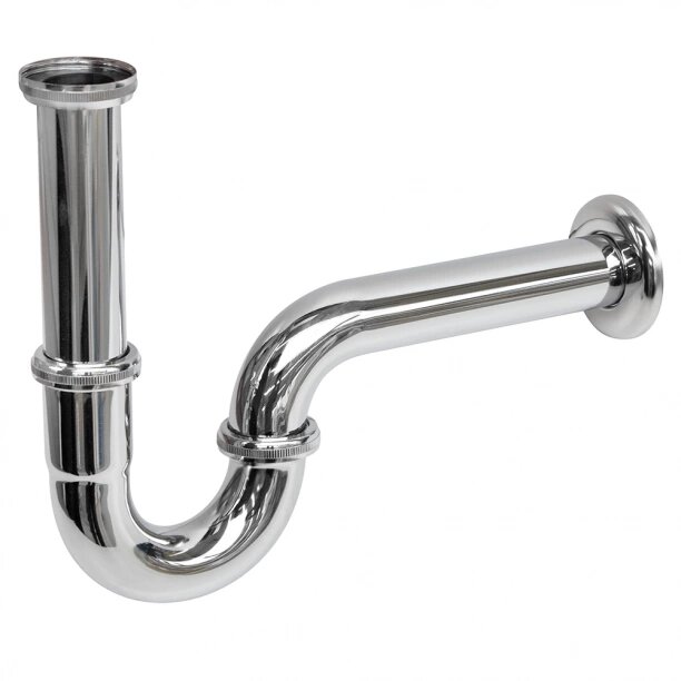 Сифон для раковины S-образный без выпуска отвод 32 мм FLUMEN