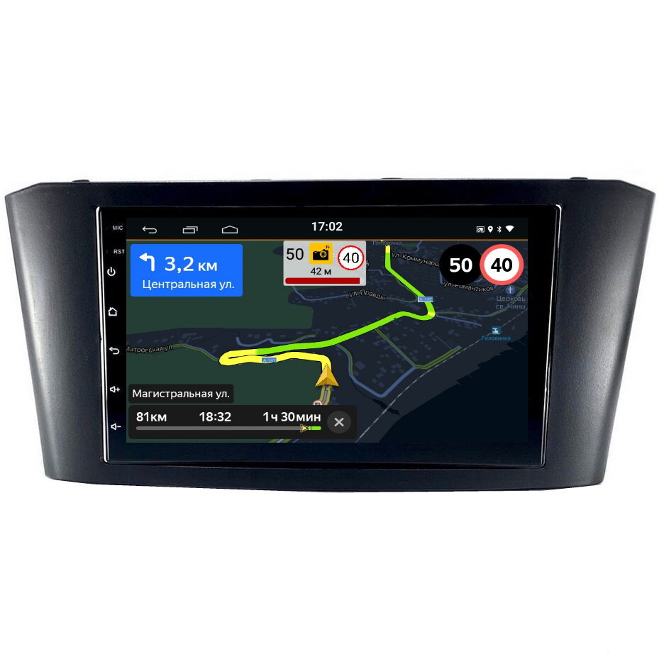 Магнитола CRS-300 Тойота Авенсис T250 Toyota Avensis II 2003-2008 - Android 13 - Память 2+32Gb - IPS - DSP