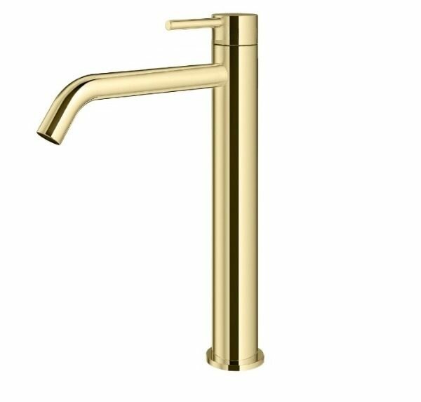 Смеситель для раковины Plumberia Selection IXO XO0052OR высокий, Золото 24К