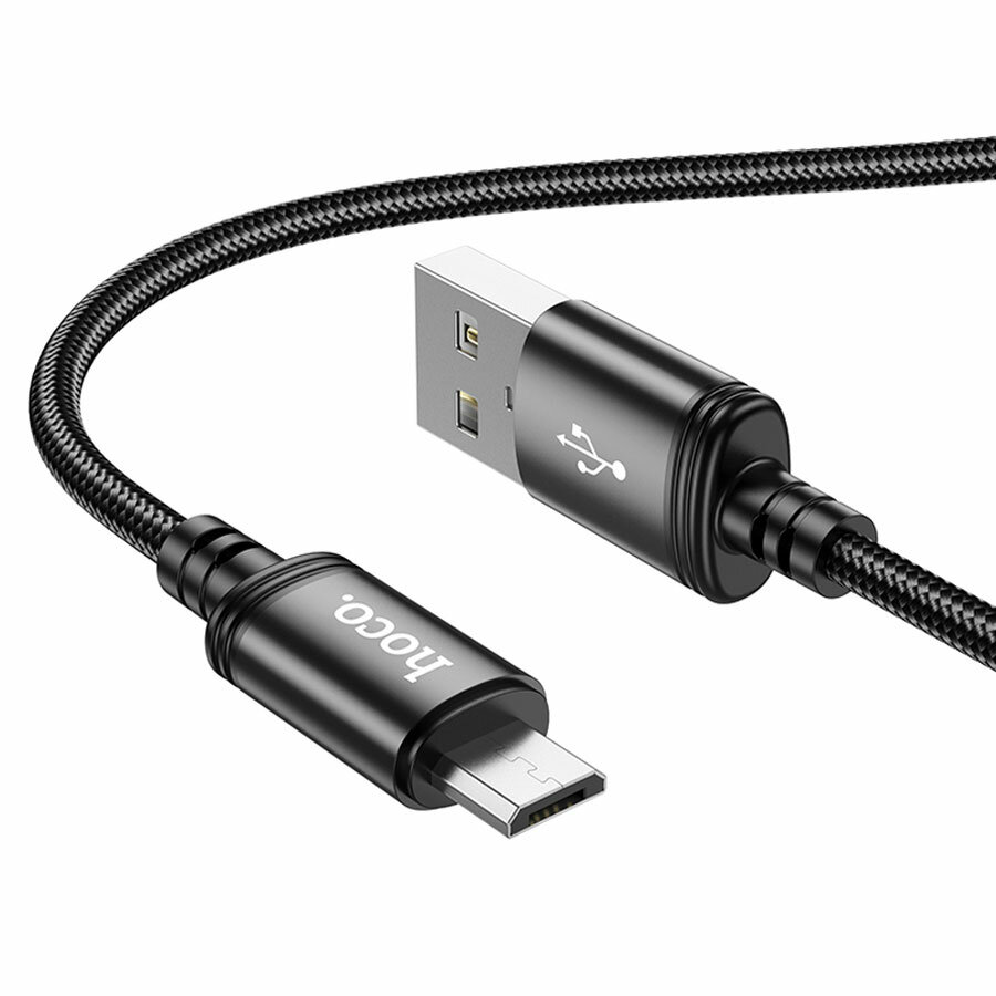 Кабель USB - MicroUSB HOCO X89 (черный) 1м — фото 1