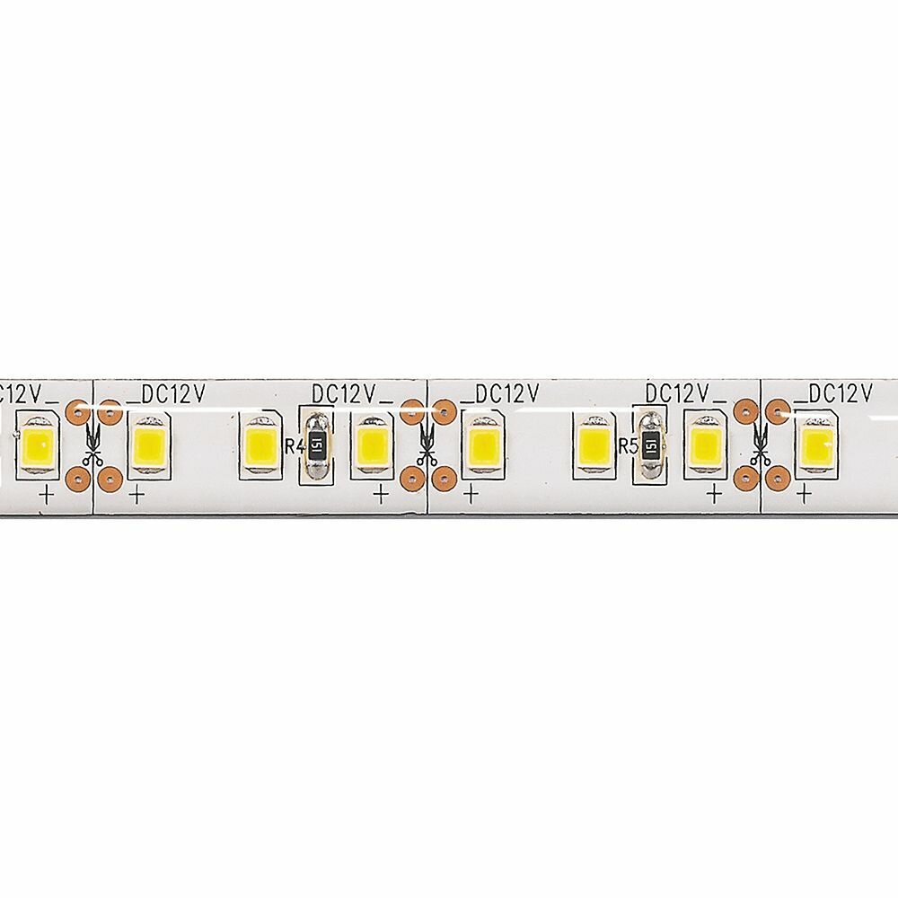 Светодиодная лента / длина 5 метров / мощность 24W / напряжение 12V / цвет свечения 6500К холодный белый свет / Feron LS604 27638