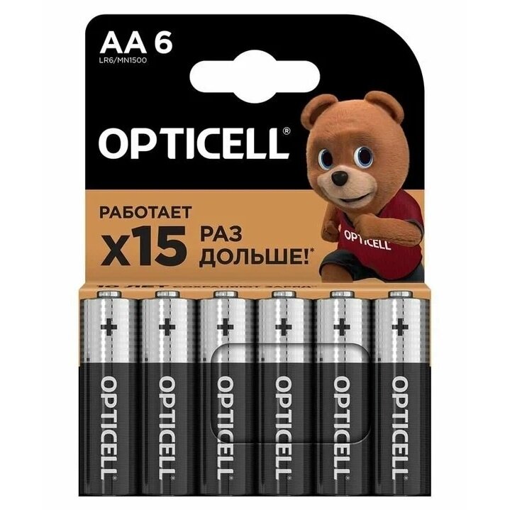 Батарейки Opticell Basic, AA, 6 шт