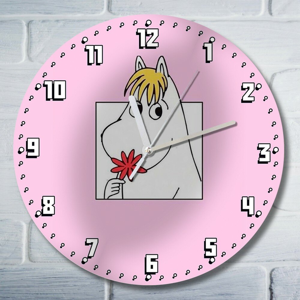 Настенные часы УФ "moomin (муми тролли, Мама, Снусмумрик, Титиу, Мора, Туве Янсон Детям, детский сыну дочки) - 9092"