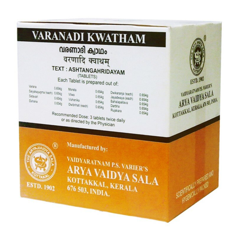 Варанади Кватам Арья Вадья Сала (Varanadi Kwatham Arya Vaidya Sala), 100 таблеток