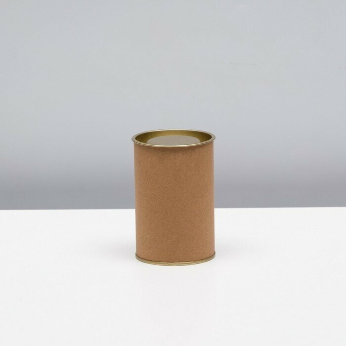 Тубус 63х100 мм (80 мм внутр. высота), картон, металлическая крышка