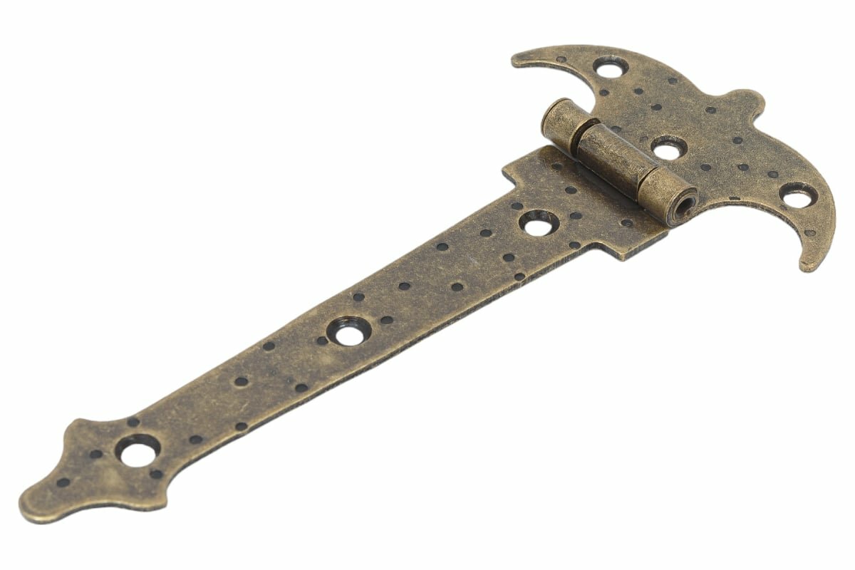 Amig Фигурная петля с покрытием антик 551-120×73×1,5 мм для мебели шкафов и дверей