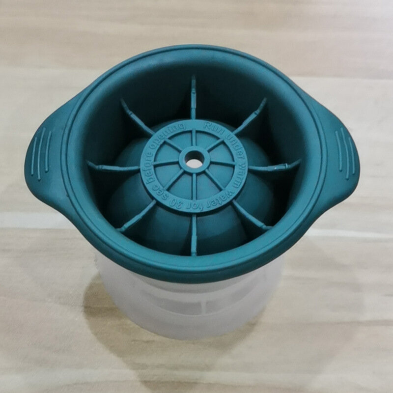 Силиконовая форма для льда, большая круглая форма для льда с крышкой, креативная пластиковая форма для льда своими