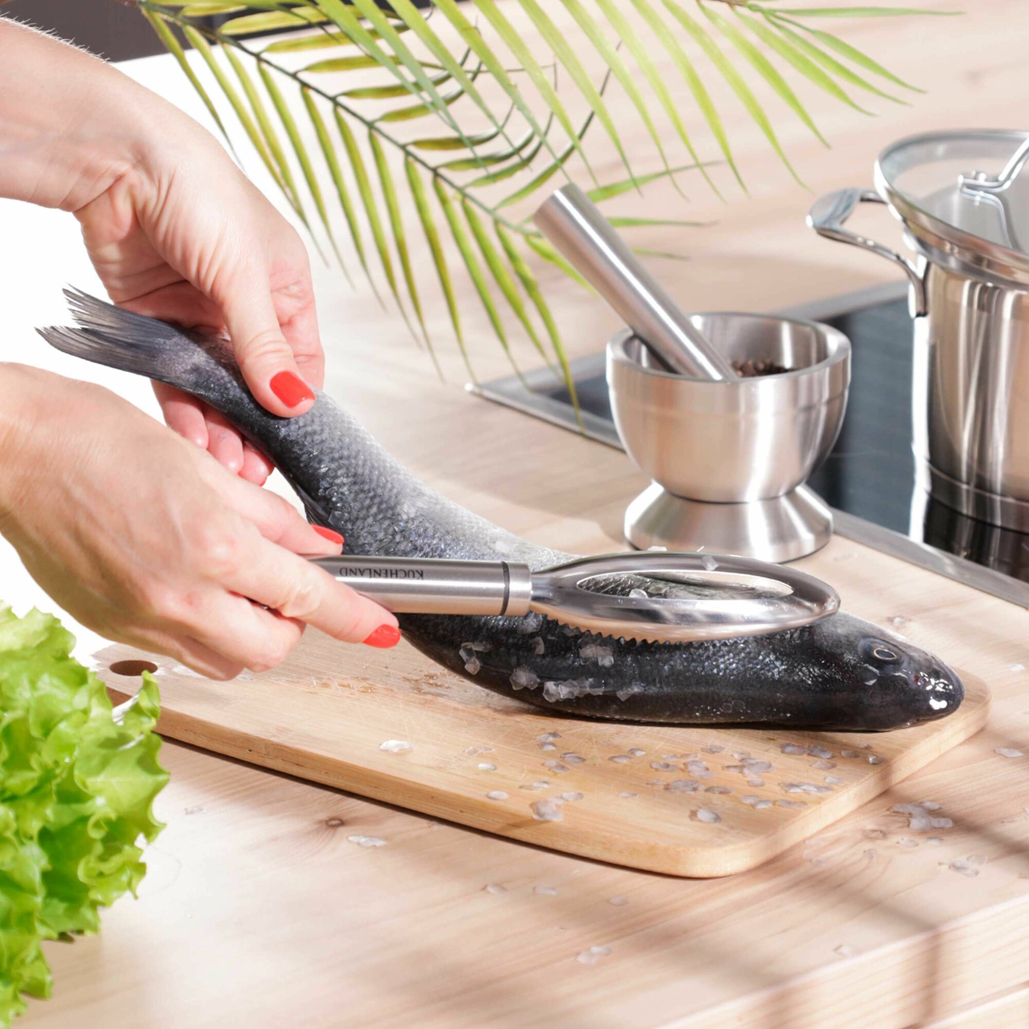 Нож для чистки рыбы, 25 см, сталь, Spiro, Kuchenland