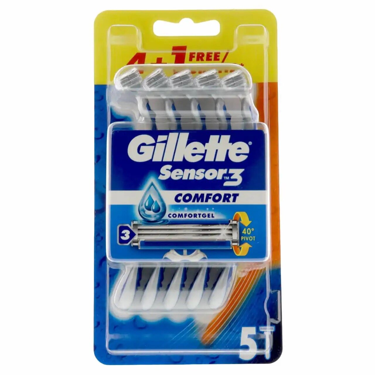Gillette Sensor3 одноразовые бритвы 5 шт