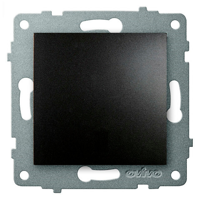 Выключатель 1-клавишный OVIVO Loft черный