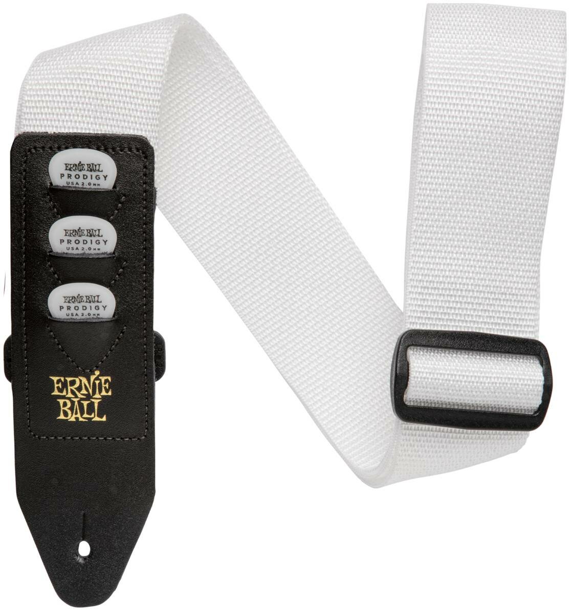 ERNIE BALL 4259 PickHolder White - Ремень для гитары