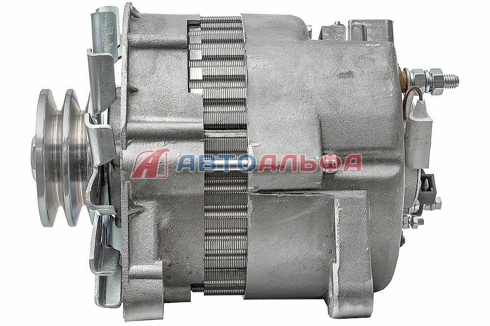 Генератор 28В 90А икарус, КАМАЗ дв. 740.11, 740.13, Автобус икарус, дв. Д-463-10 компакт. шкив 2-х ручейковый (прамо)