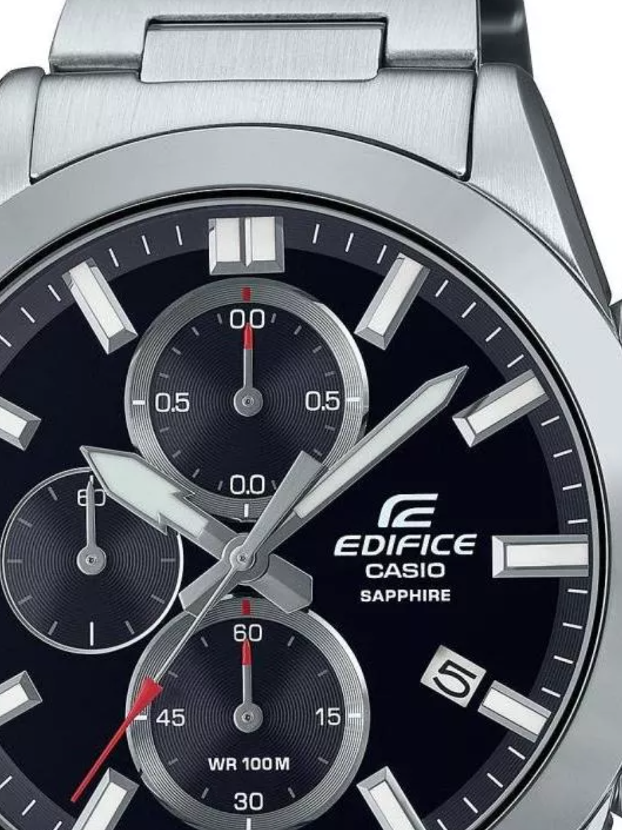Наручные часы CASIO Edifice, черный/серебристый — фото 1