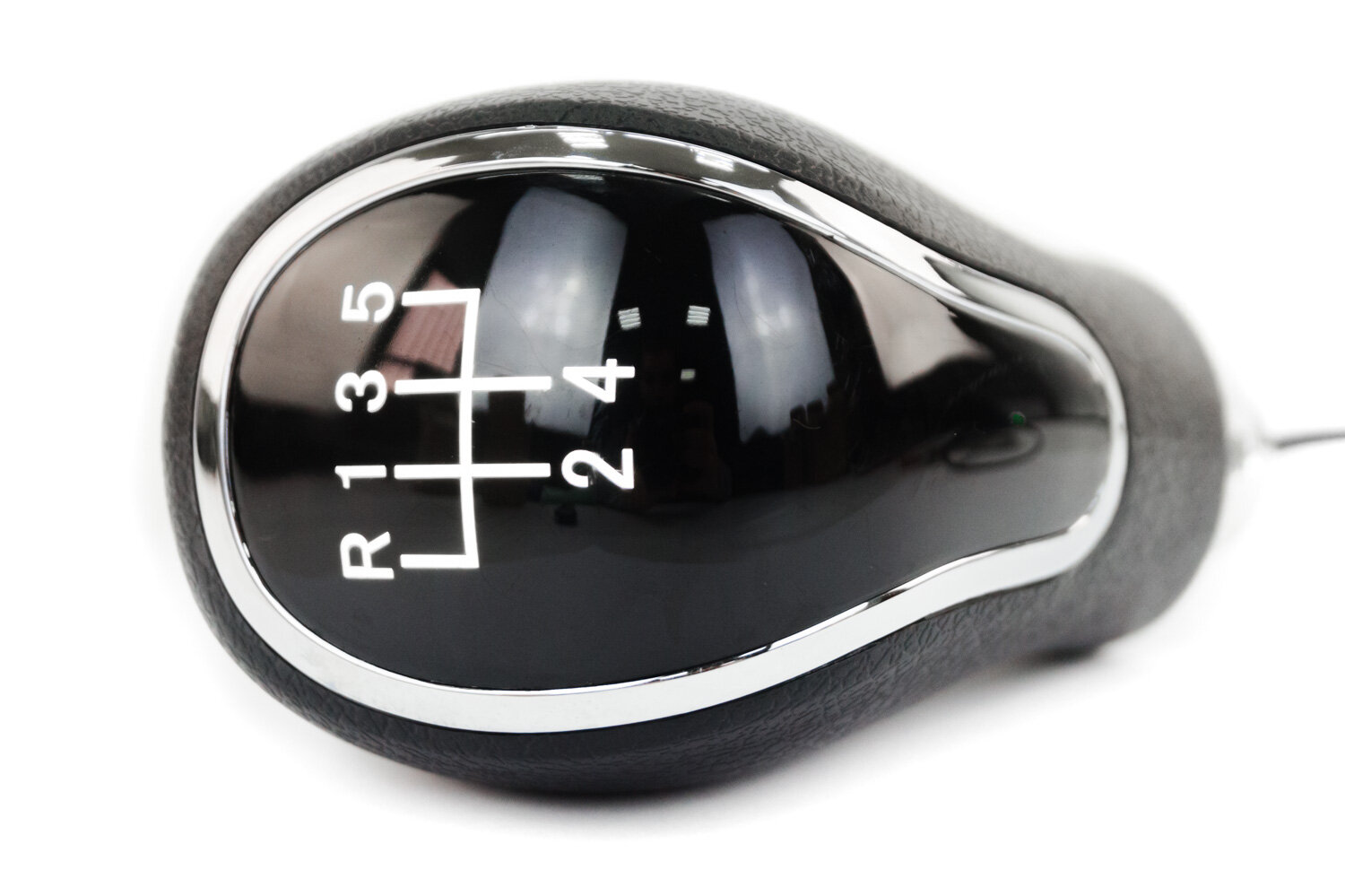 Ручка КПП Sal-Man в стиле Весты хром с белой подсветкой для ВАЗ 2108-21099, 2110-2112, 2113-2115, Лада Гранта, Приора, Калина, с кулисой