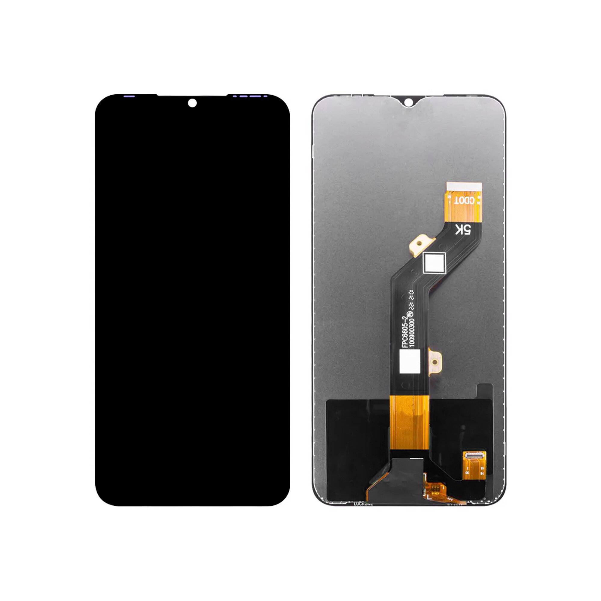 Дисплей (экран) в сборе с тачскрином для Itel Vision 3 (S661LPN) черный / 1600x720