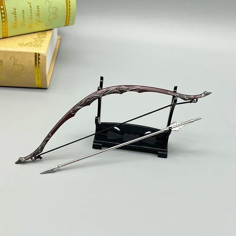 Металлический лук Леголаса из фильма "Властелин колец", 18 см With Display Stand