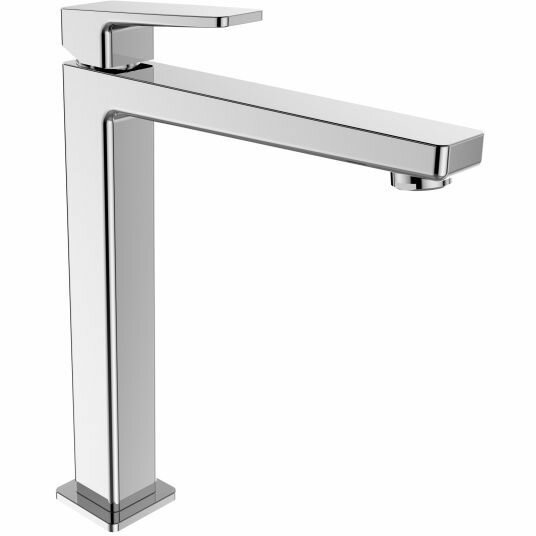 Смеситель высокий однорычажный Fiore (Фиоре) Dark, без донного клапана, черный матовый, 140NN4417