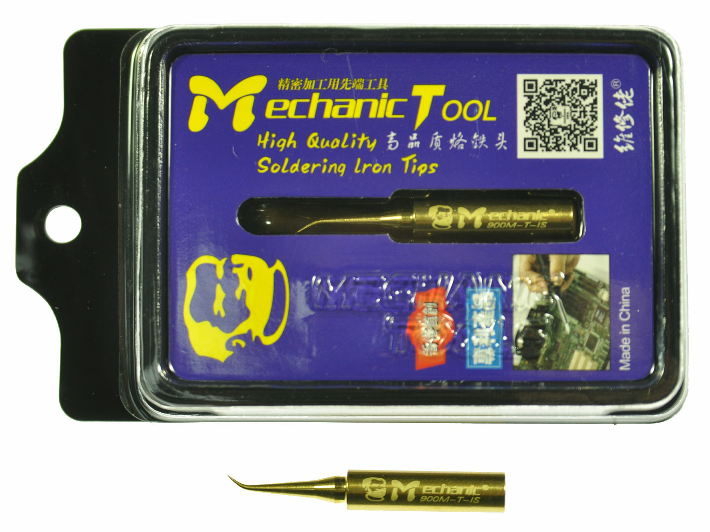 Жало паяльника Mechanic MCN-900M-T-IS (медное) изогнутое