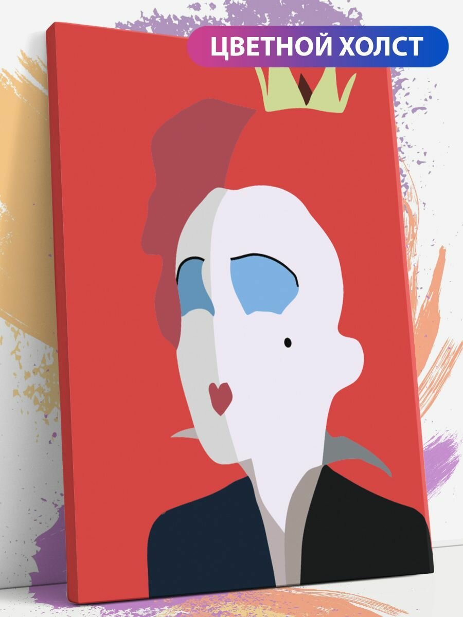 Картина по номерам на холсте с подрамником "Алиса в стране чудес", 30х40 см