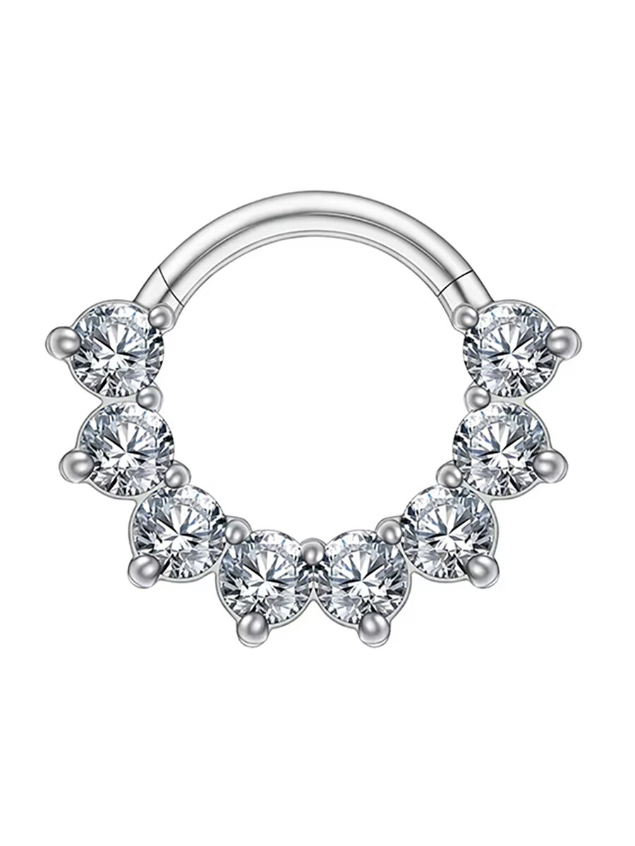 Серьги одиночные, фианит