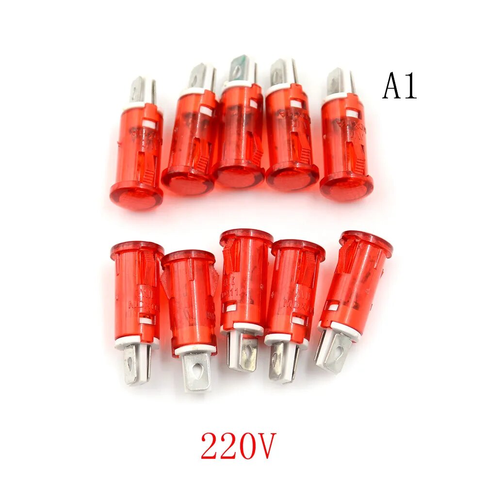 Индикаторные лампы HELTC MDX-11A 10 шт. Красный, 1