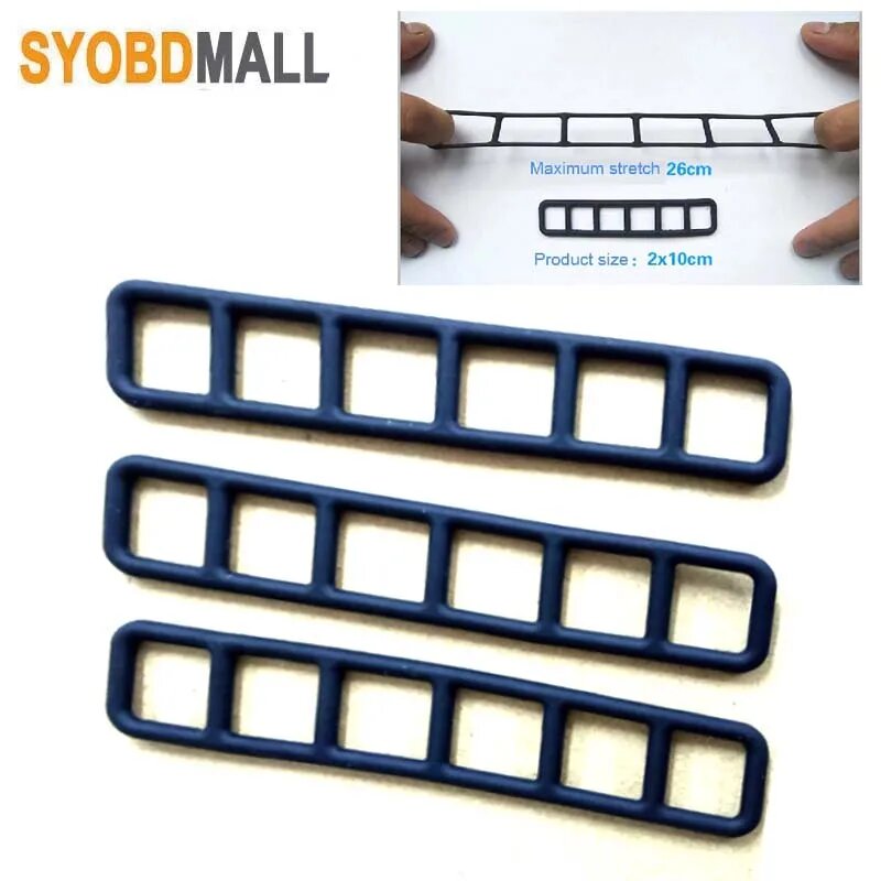 10 шт. силиконовый Крепежный ремень для автомобильного зеркала заднего вида DVR ремень с пряжкой для GPS видеорегистратора кронштейн держатель Автомобильный фиксированный ремень