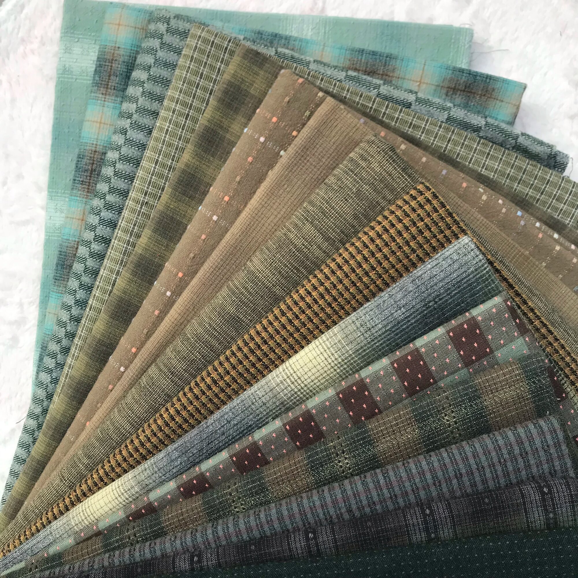 Хлопковая клетчатая ткань для кукол Patchwork Algodon