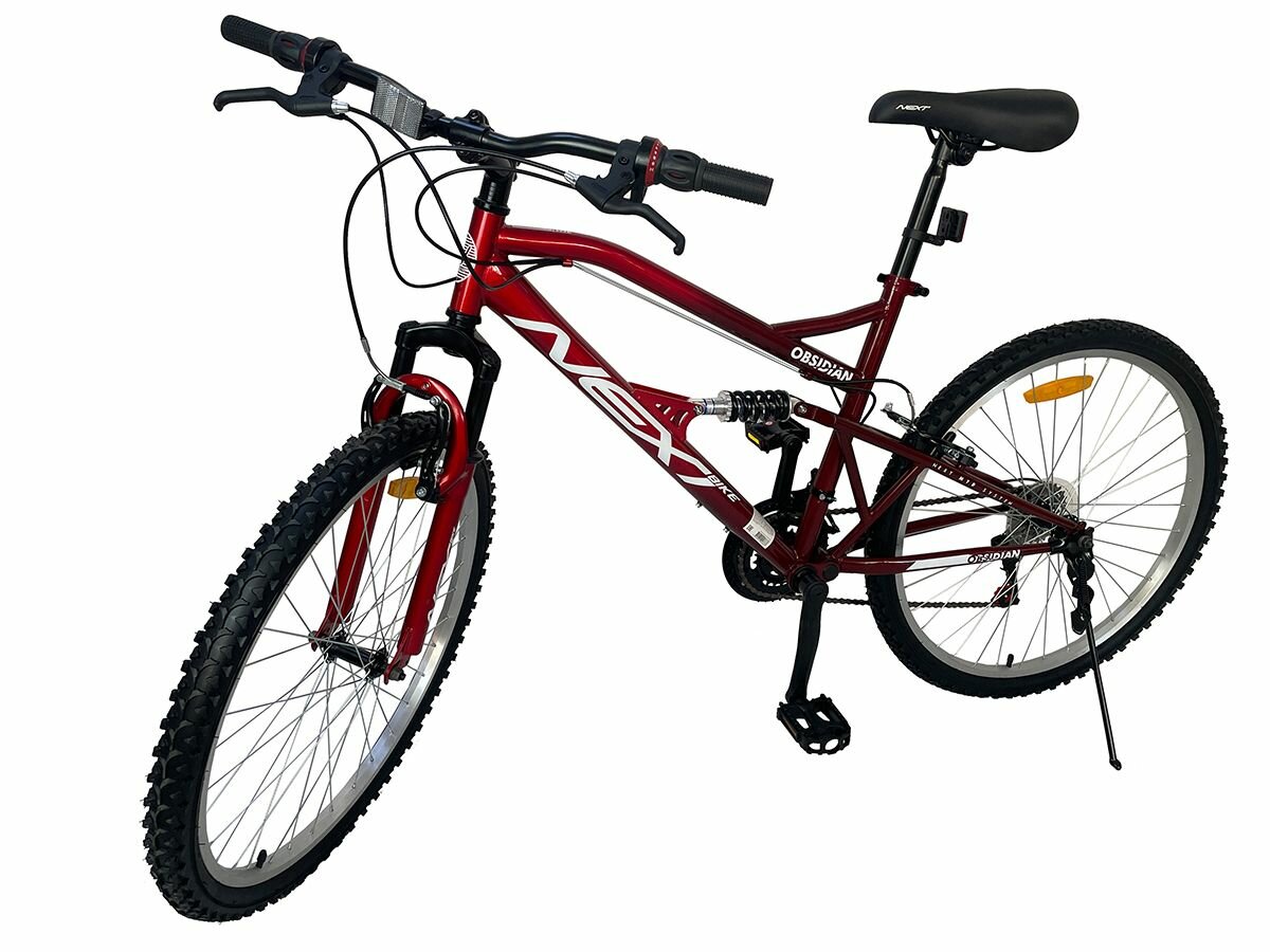 Велосипед NEXTbike "OBSIDIAN", горный, двухподвесный, 26 дюймов, 21 скорость