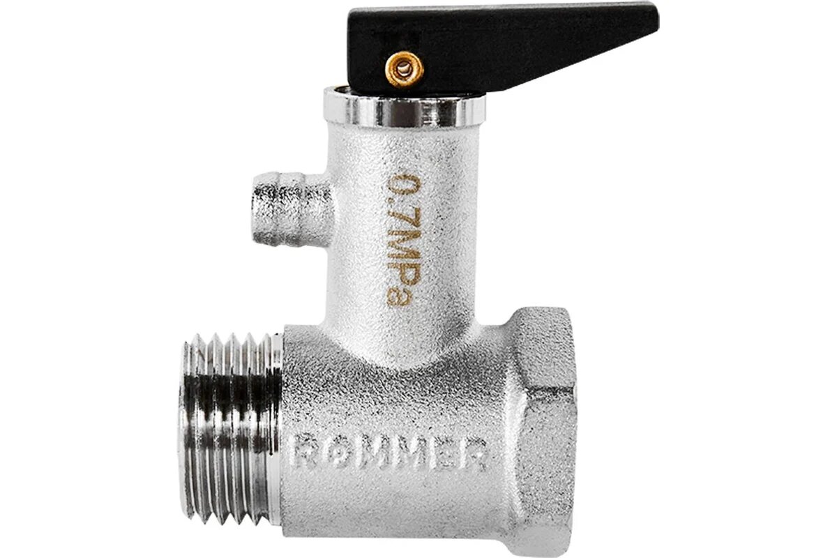 ROMMER Предохранительный клапан водонагревателя 7 бар 1/2" резьба RG0092LPJR8P1L