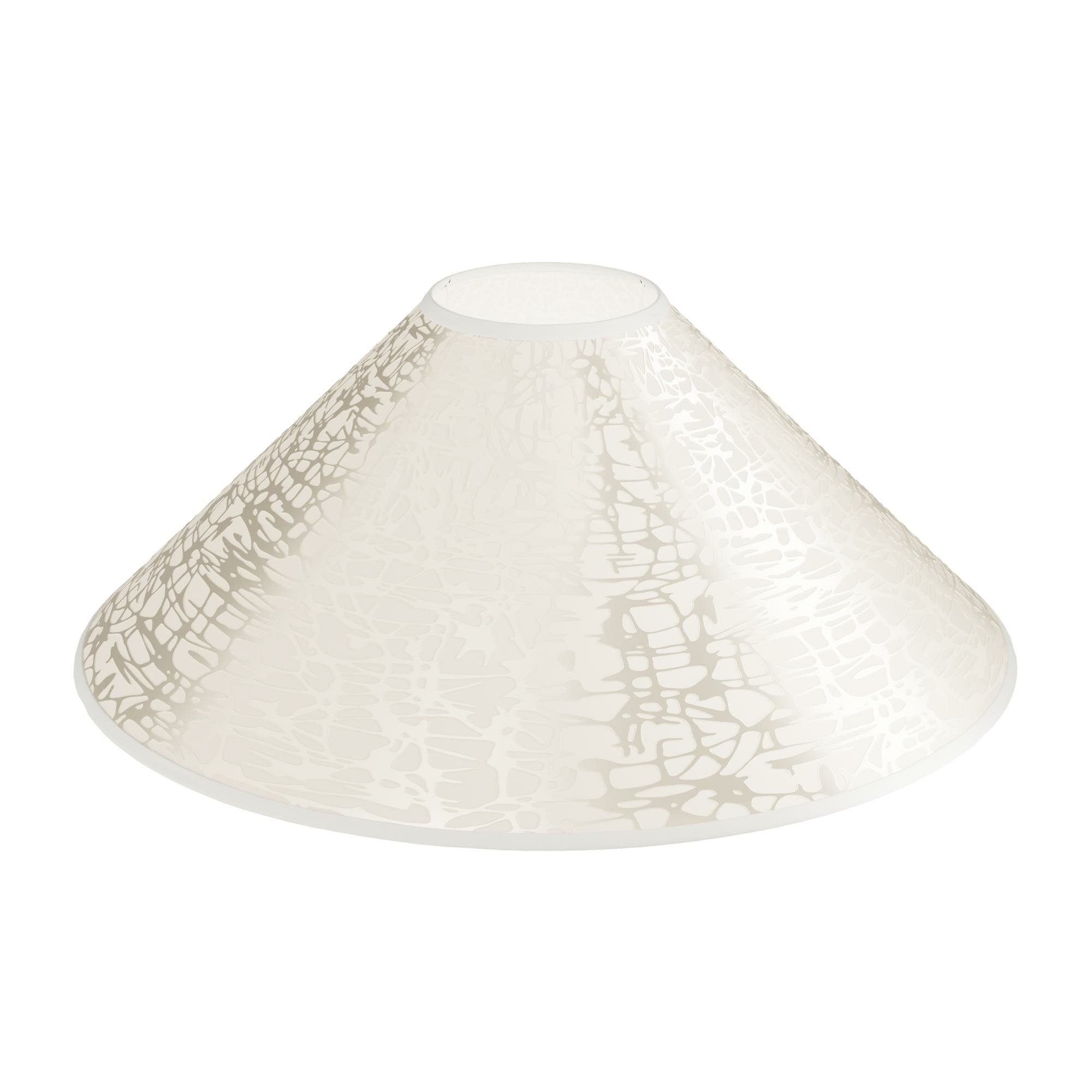 Абажур для светильника 40 см E27 белый с фактурой Razsvet RZ-1040-1-05