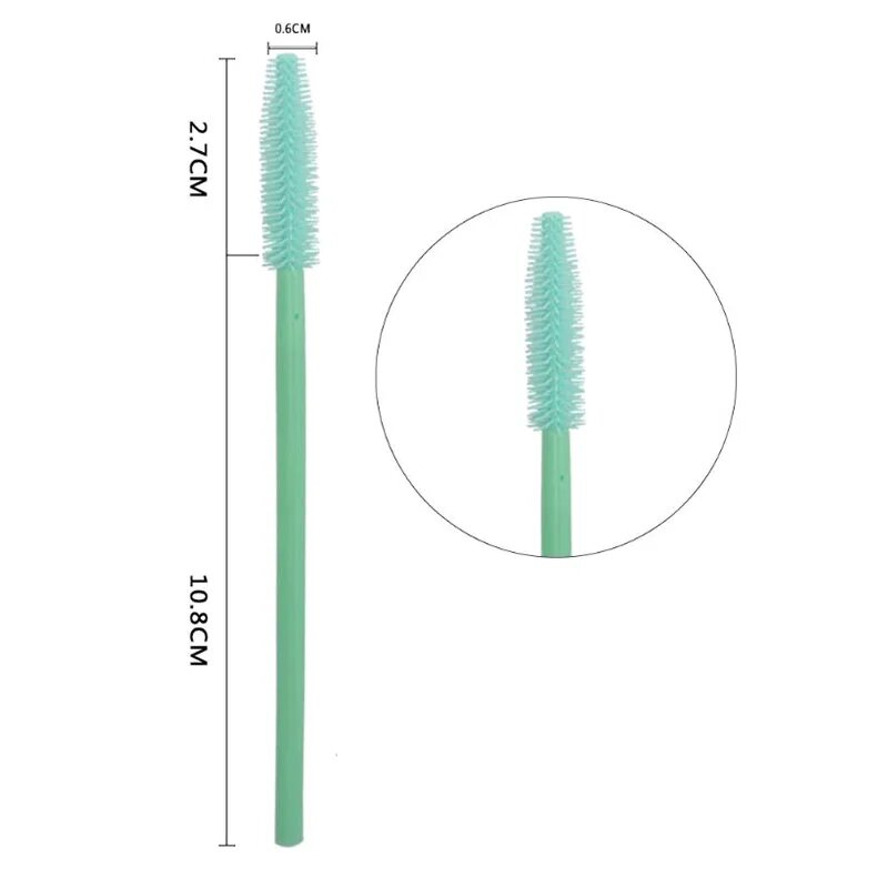50 шт. одноразовые силиконовые кисти для ресниц myaokue-up AA105-10