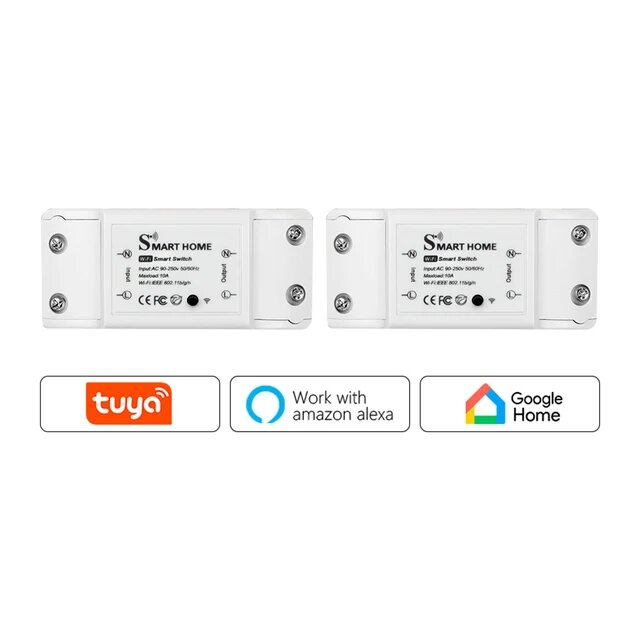 Wi-Fi выключатель CBE для умного дома TUYA WiFi 2 pcs