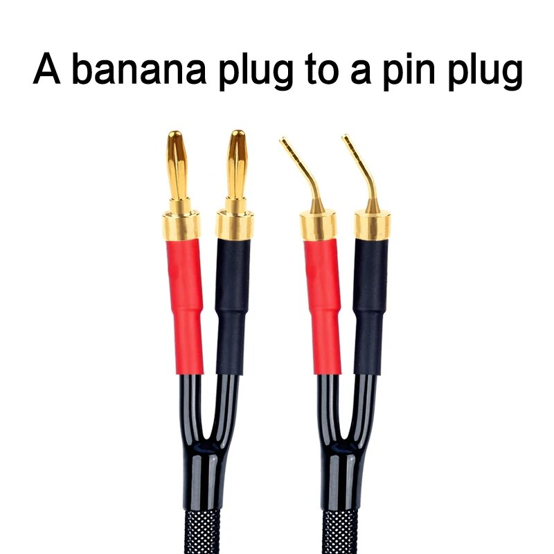 DIYLIVE HiFi кабель для колонок 5N OFC banana--Pin plug, 2 м