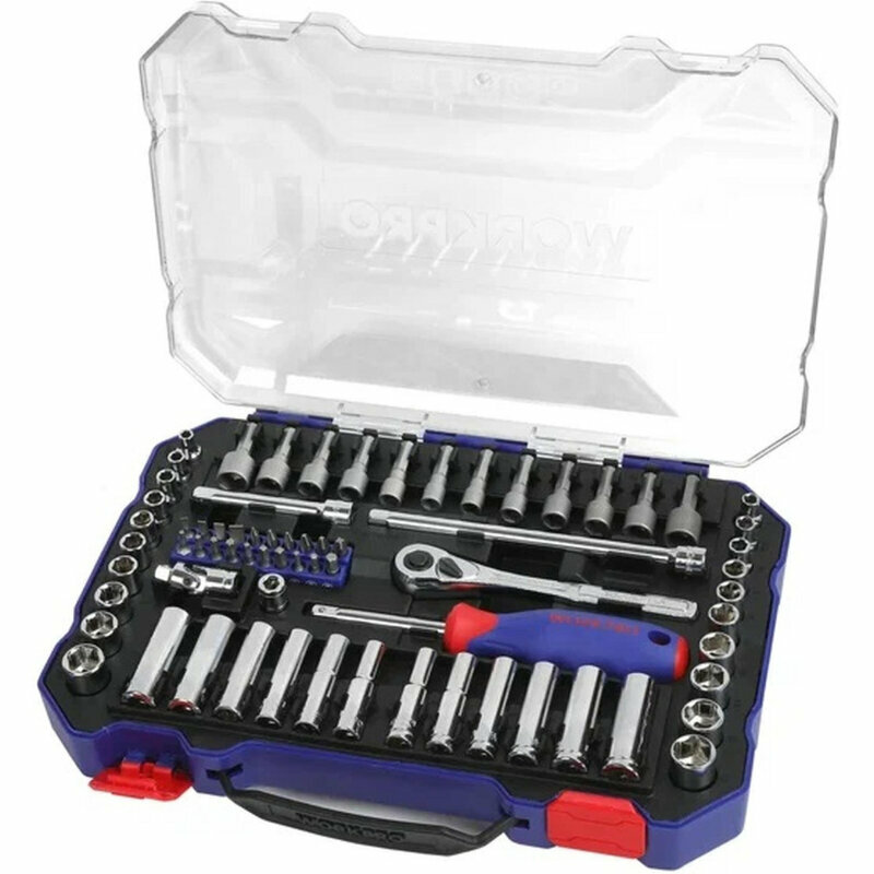 Набор инструментов 70пред.(метр. и дюймовые головки 1/4), WP202522, 2131565